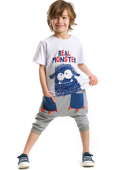 Denokids Canavar Cepli Baggy Takım