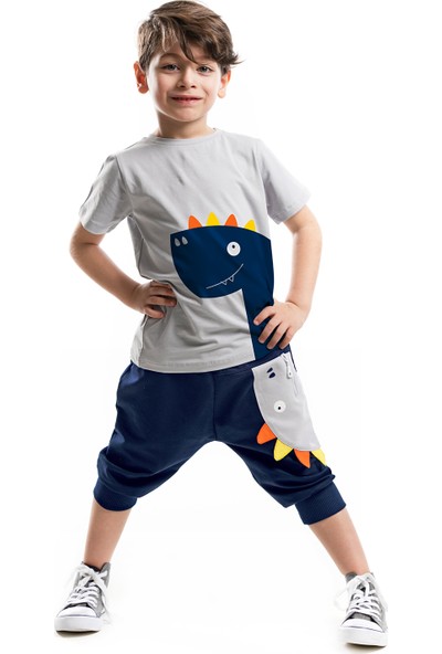 Denokids Fermuar Ağızlı Dino Baggy Takım