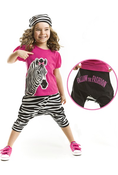Denokids Zebra Fashion Baggy Takım