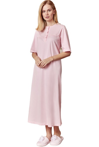 Şık Mecit 5054 Kısa Kollu Büyük Beden Gecelik