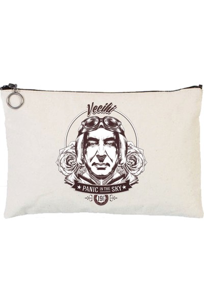 Art T-Shirt Vecihi Panic İn The Sky Astarlı Bez Tablet Ve Makyaj Çantası Art T-Shirt Vecihi Panic İn The Sky Astarlı Bez Tablet Ve Makyaj Çantası