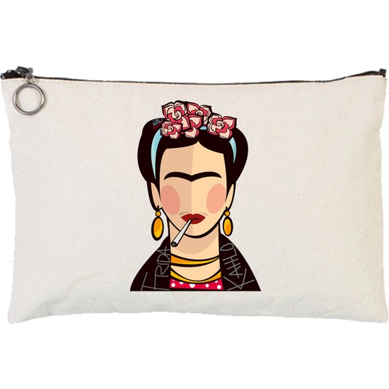 Art T-Shirt Frida Portre Astarlı Bez Tablet Ve Makyaj Fiyatı