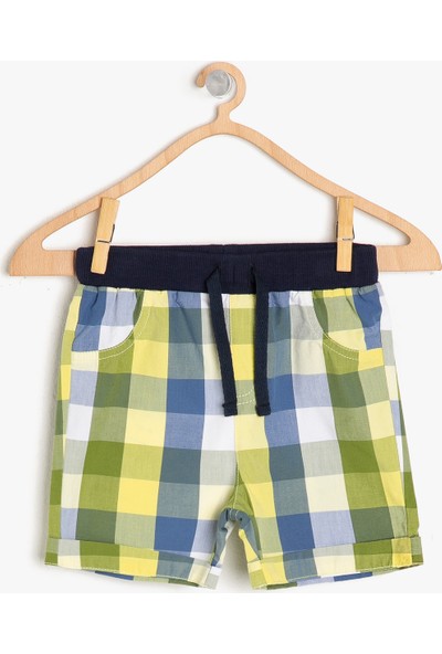 Koton Erkek Bebek Kareli Şort