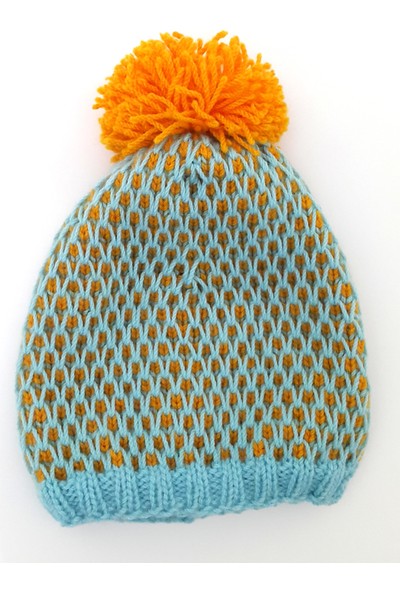 Pafuli Çift Renk Çocuk Şapkası