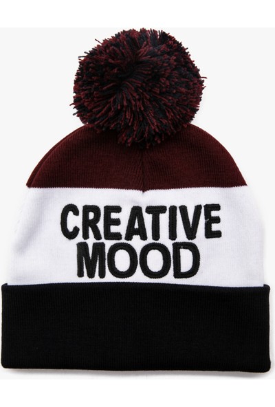 Koton Erkek Yazılı Baskılı Bere