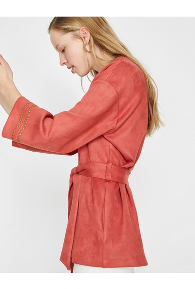 Koton Kadın Zımba Detaylı Kimono