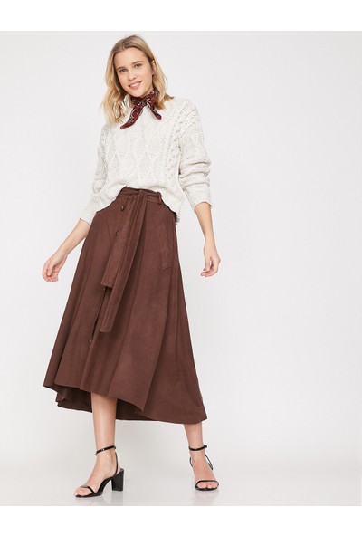 Koton Kadın Beli Bağlamalı Etek