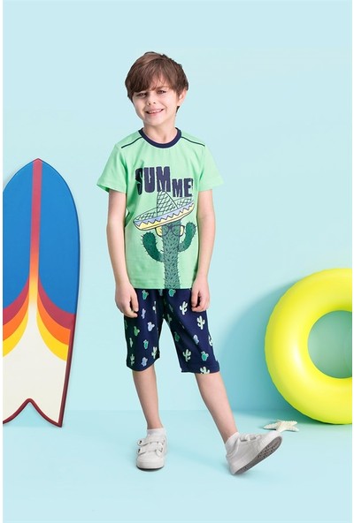 Roly Poly Erkek Çocuk 2'Li Kapri Takımı Kısa Kol