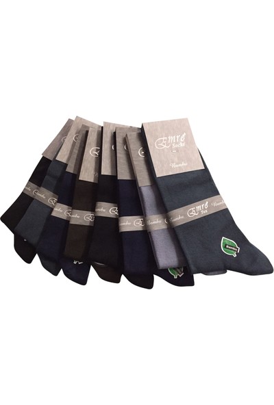 Emre 8 Li Emre %100 Bambu Erkek Çorap