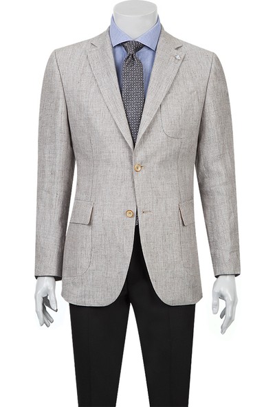 D's Damat Regular Fit Kahve Kumaş Ceket