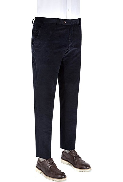 D's Damat Lacivert Kumaş Pantolon
