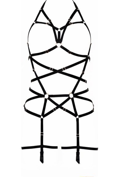 Angels Passion Şık ve Seksi Harness Jartiyer - APFT348