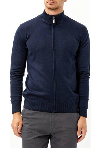 Adze Lacivert Erkek Basic Triko Hırka Adze Lacivert Erkek Basic Triko Hırka