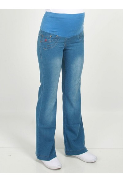 Işşıl Hamile Giyim İspanyol Paça Kot Pantolon