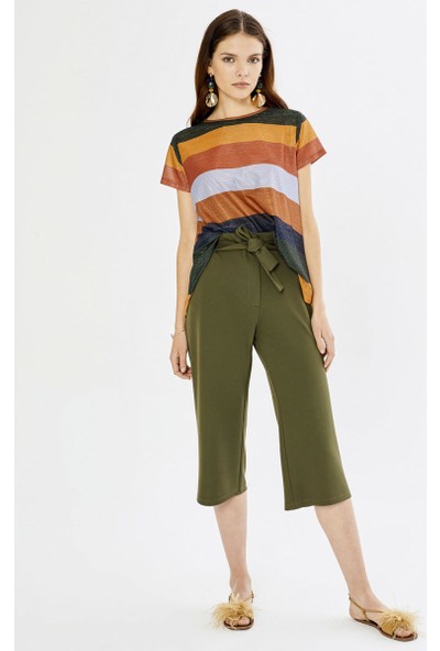 Xint Yüksek Bel Bağlamalı Viscon Pantolon