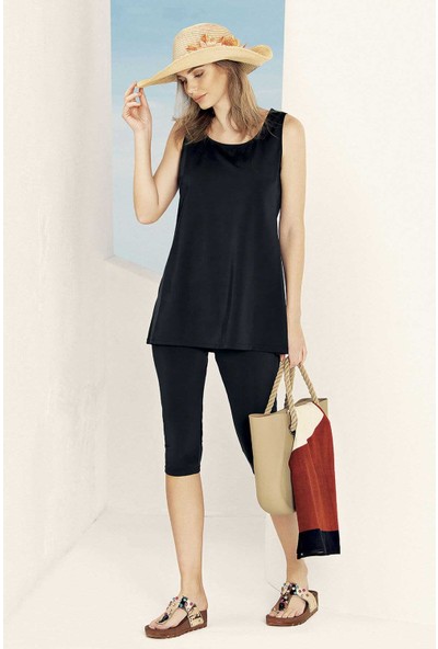 Haşema Kadın Siyah Askılı Havuz Mayosu H-6024MELİHA Haşema Kadın Siyah Askılı Havuz Mayosu H-6024MELİHA