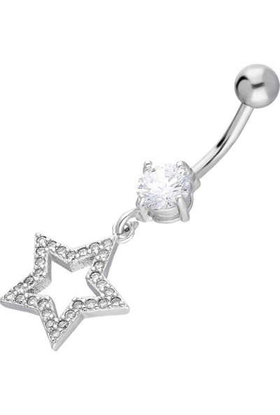 Getss Prg094A Yıldız Model Çelik Göbek Piercing Getss Prg094A Yıldız Model Çelik Göbek Piercing