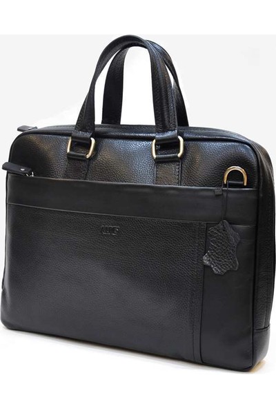Alpe Deri Laptop / Evrak Çantası - Siyah