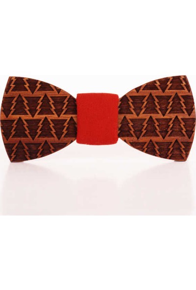 Tezgah İstanbul Çam Desenli Ahşap Papyon