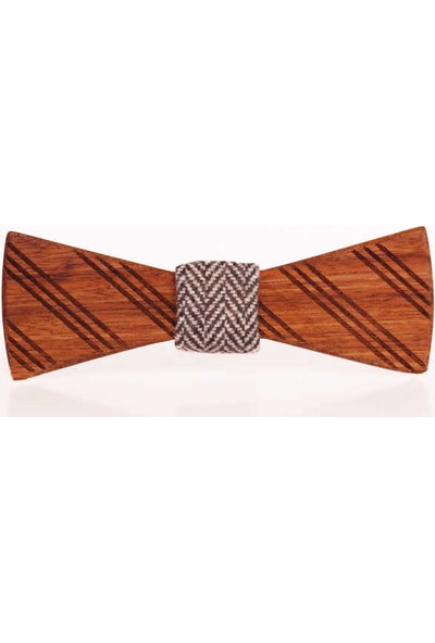 Tezgah İstanbul Çizgili Dar Kesim Ahşap Papyon Tezgah İstanbul Çizgili Dar Kesim Ahşap Papyon