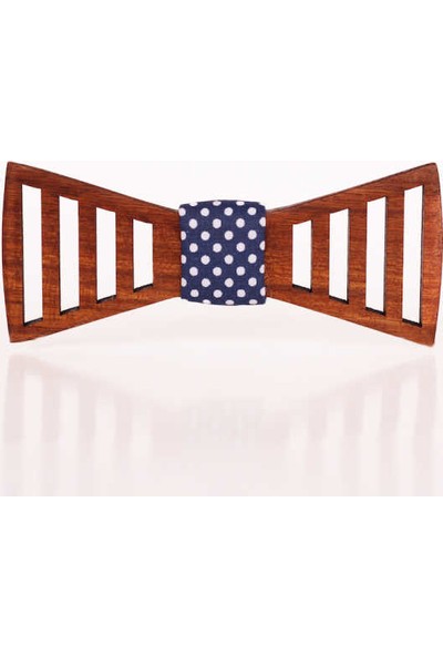 Tezgah İstanbul Geometrik Desenli Ahşap Papyon-3