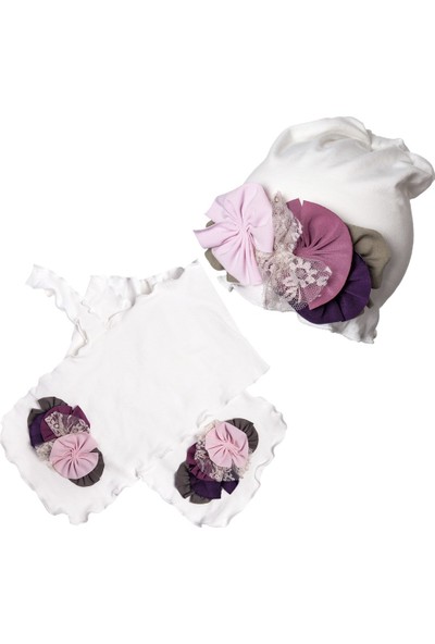 Baby Dora Fiyonk Bere & Atkı Takım