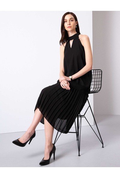 Pierre Cardin Kadın Siyah Dokuma Etek 50202554-VR046 Pierre Cardin Kadın Siyah Dokuma Etek 50202554-VR046
