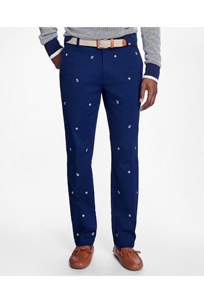 Brooks Brothers Denizci İşlemeli Milano Kesim Pantolon