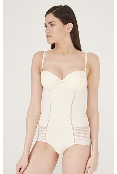 Ten 501112086 Kadın Toparlayıcı İnceltici Sütyenli Badi Korse