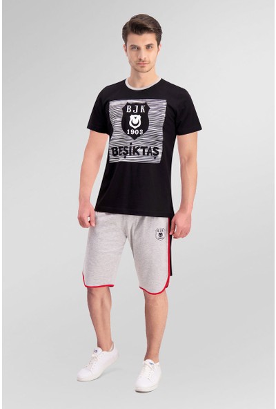 Beşiktaş Lisanslı Siyah Erkek Bermuda Takım