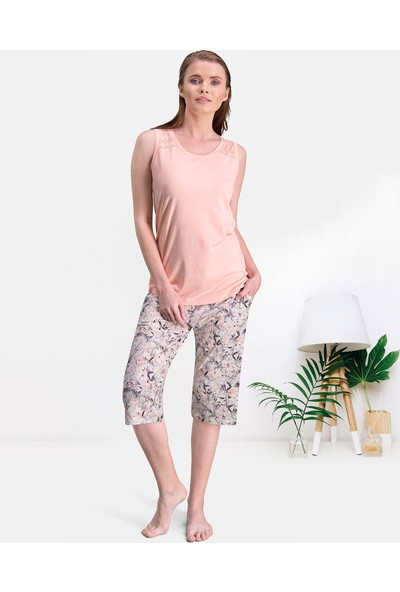 Pierre Cardin Şeftali Kadın Bermuda Takım