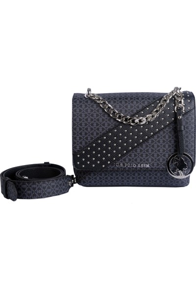 U.S Polo Assn. Kadın Çapraz Askılı Çanta Siyah-Siyah Us19115