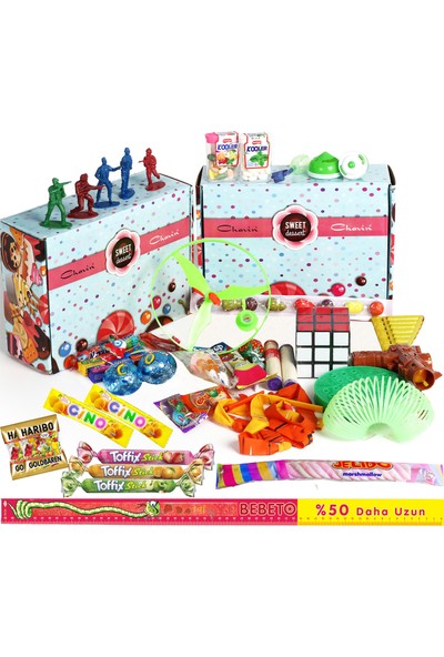 Chavin Büyük Paket Nostalji Şeker Çikolata Oyuncak Paketi Yap63