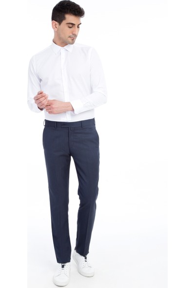 Kiğılı Slim Fit Klasik Desenli Pantolon