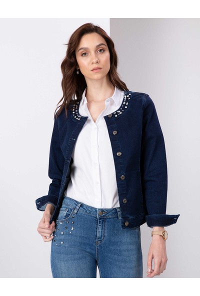 Pierre Cardin Kadın Mavi Ceket 50203771-VR028 Pierre Cardin Kadın Mavi Ceket 50203771-VR028