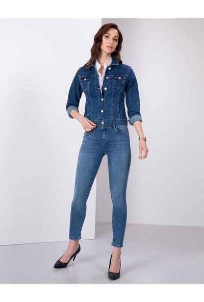 Pierre Cardin Kadın Mavi Ceket 50203759-VR036 Pierre Cardin Kadın Mavi Ceket 50203759-VR036