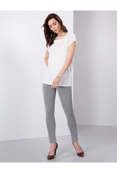 Pierre Cardin Kadın Gri Denim Pantolon 50201170-VR024
