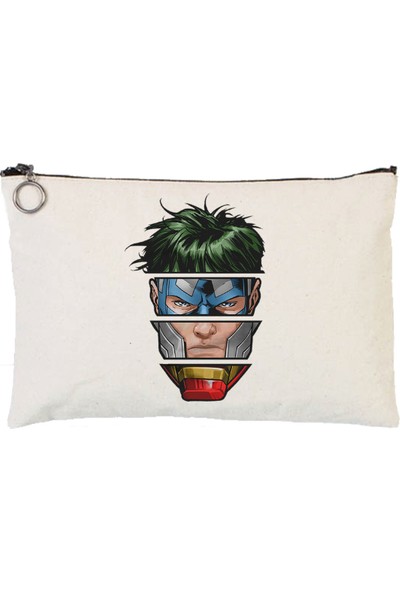 Art T-Shirt Avengers Endgame Heroes Unisex Tablet Ve Makyaj Çantası Art T-Shirt Avengers Endgame Heroes Unisex Tablet Ve Makyaj Çantası