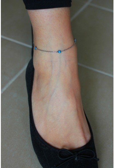 Bella Gloria Nazar Boncuklu Tifani Gümüş Halhal (Ghl0043) Bella Gloria Nazar Boncuklu Tifani Gümüş Halhal (Ghl0043)