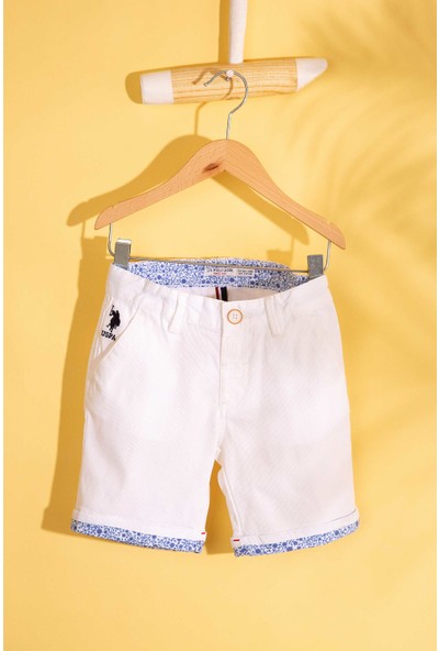 U.S. Polo Assn. Erkek Çocuk Dokuma Capri Bermuda 50198862-Vr013 U.S. Polo Assn. Erkek Çocuk Dokuma Capri Bermuda 50198862-Vr013