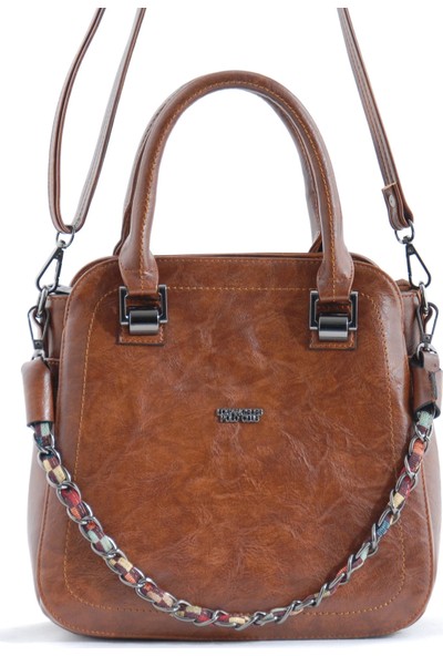 Los Angeles Polo Club 3366 Omuz Askili Kadın Çantasi Taba