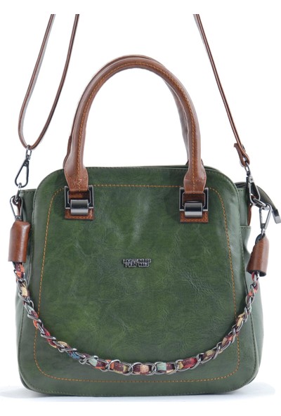 Los Angeles Polo Club 3366 Omuz Askili Kadın Çantasi Yeşi̇l