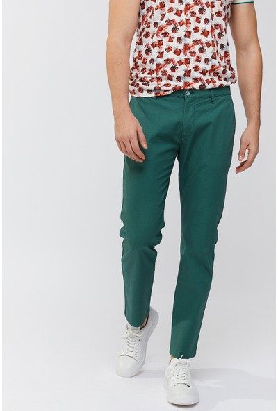 Avva Erkek Yeşil Yandan Cepli Mikro Desenli Slim Fit Pantolon A91Y3018 Avva Erkek Yeşil Yandan Cepli Mikro Desenli Slim Fit Pantolon A91Y3018