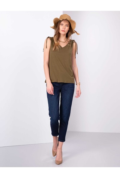 Pierre Cardin Kadın Mavi Denim Pantolon 50203715-VR036 Pierre Cardin Kadın Mavi Denim Pantolon 50203715-VR036