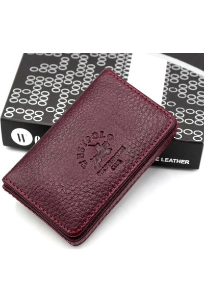 West Polo Erkek Mıknatıs Kapaklı Deri Kartlık