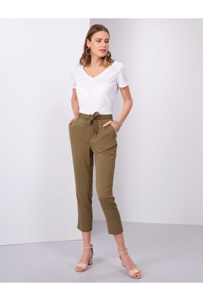 Pierre Cardin Kadın Haki Pantolon 50202845-VR027