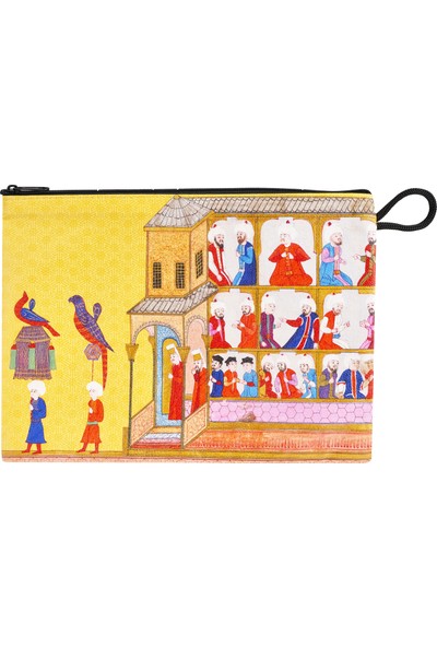 Müzedenal Sarı Makyaj Çantası (Minyatür Koleksiyonu)