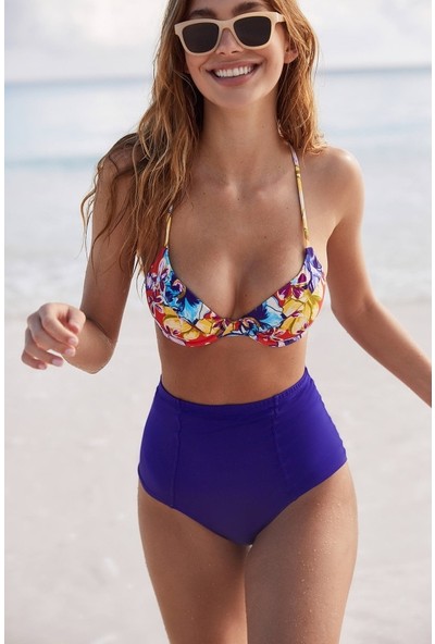Angelsin Şık YÜksek Bel Destekli Bikini Takım