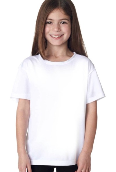 Rock&Roll Düz Baskısız Basic Beyaz Kısa Kollu Unisex Çocuk T-Shirt Rock&Roll Düz Baskısız Basic Beyaz Kısa Kollu Unisex Çocuk T-Shirt
