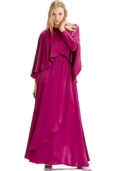 Mizalle Pelerinli Elbise